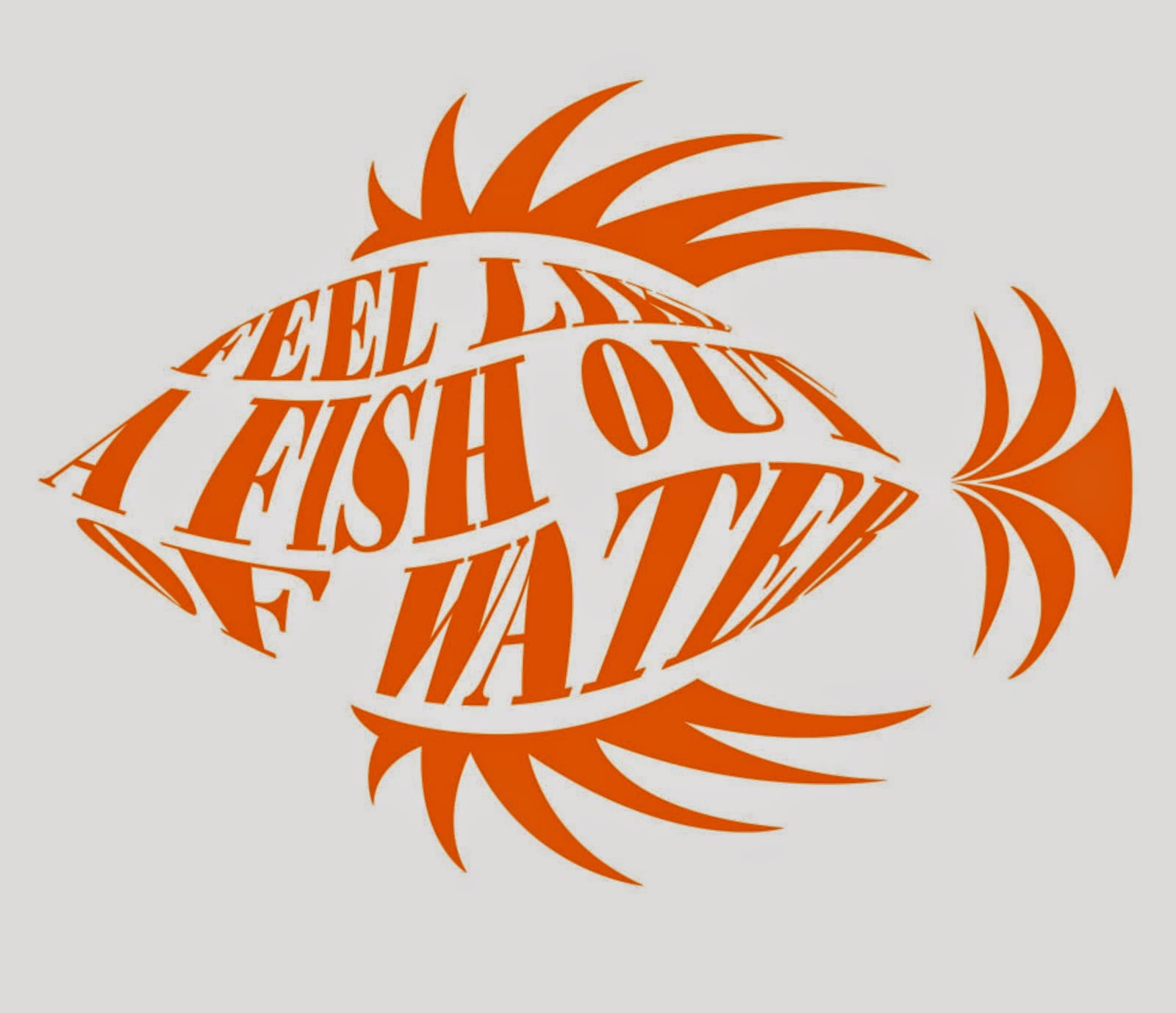 Graphic Design Blog: Envelope Text in Illustrator "Fish Out of Water"